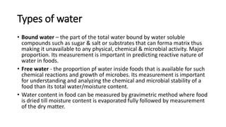 Water - as a nutrient in foods | PPTX