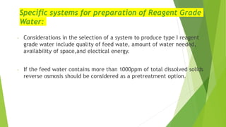 WATER AS A SOLVENT, REAGENT GRADE CHEMICAL.pptx
