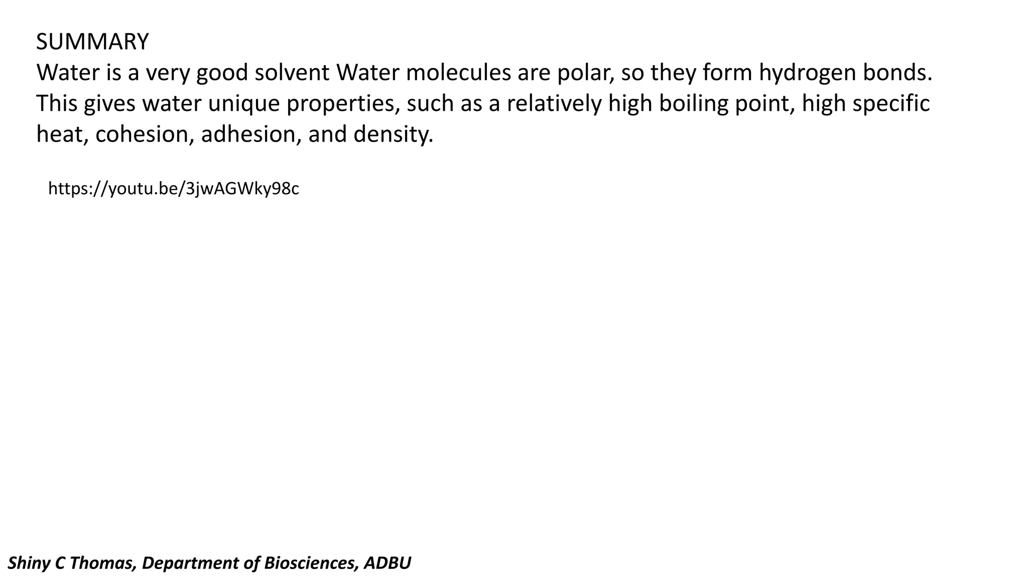 Water as biological solvent.pdf