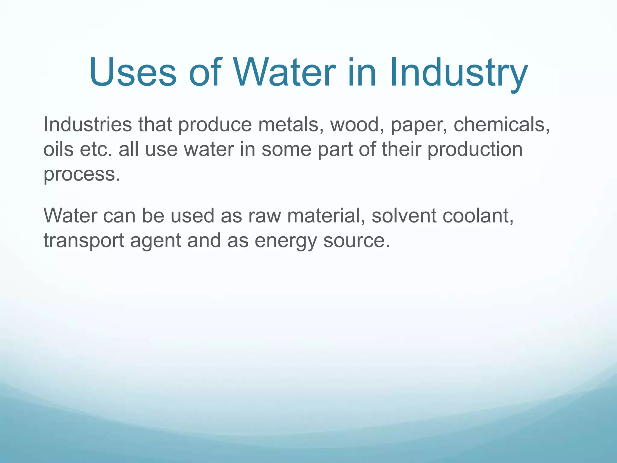 Water as solvent | PPTX