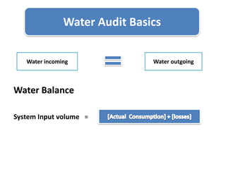 Water audit: A Tool for Assessment of Non-Revenue Water | PDF