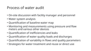 Water Audit - Environmental Engineering | PPT