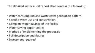 Water Audit - Environmental Engineering | PPT