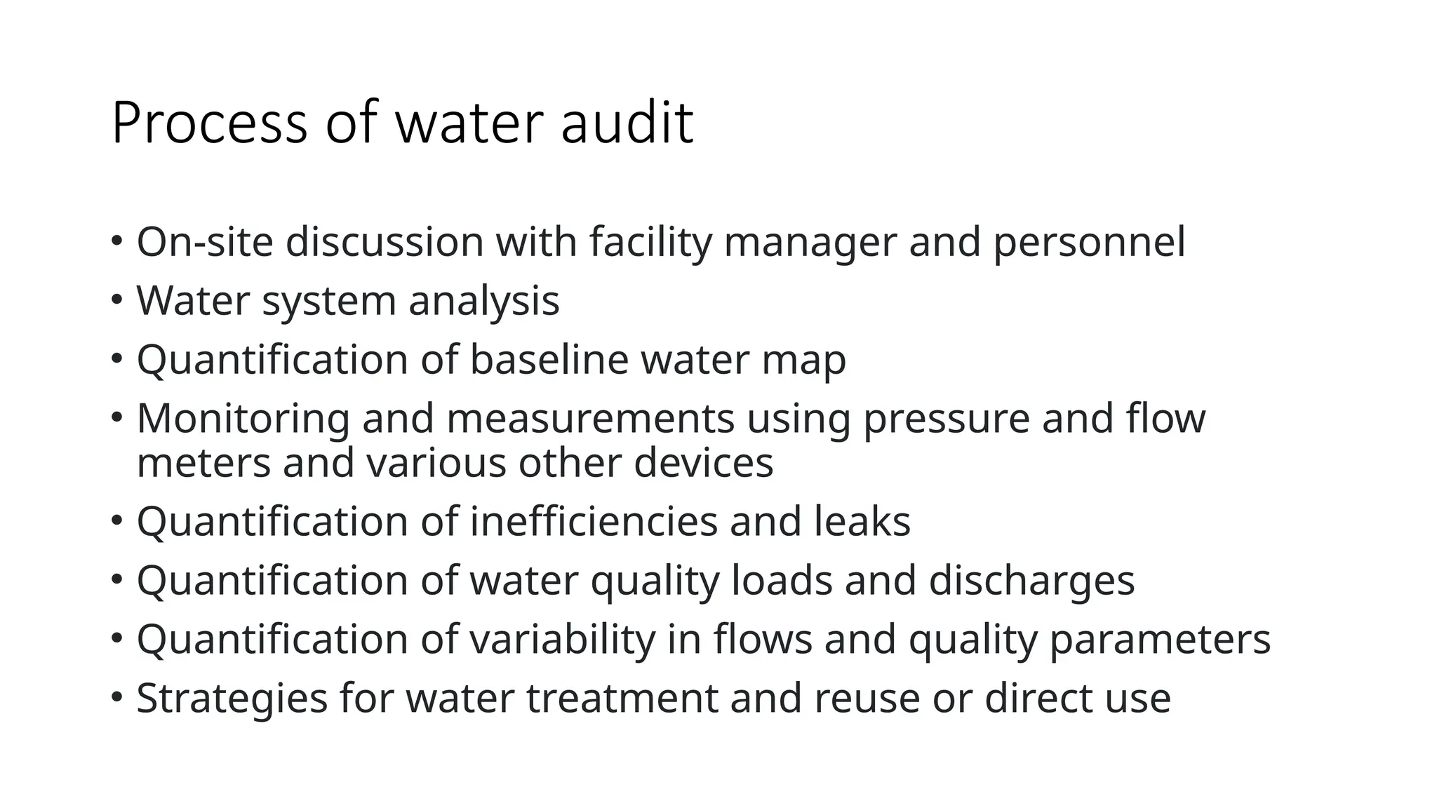 Water Audit - necessity, steps and importance | PPTX
