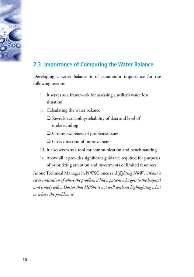 Water audit manual | PDF