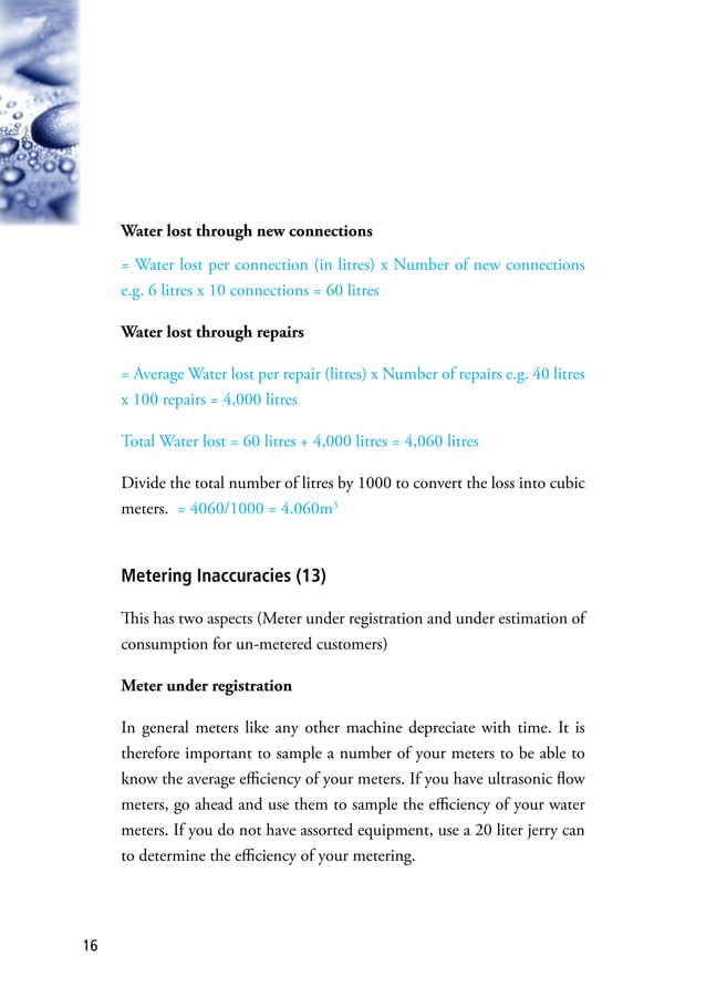 Water audit manual | PDF