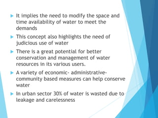 Water availability: global and indian scenarios | PPTX