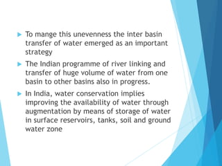 Water availability: global and indian scenarios | PPTX
