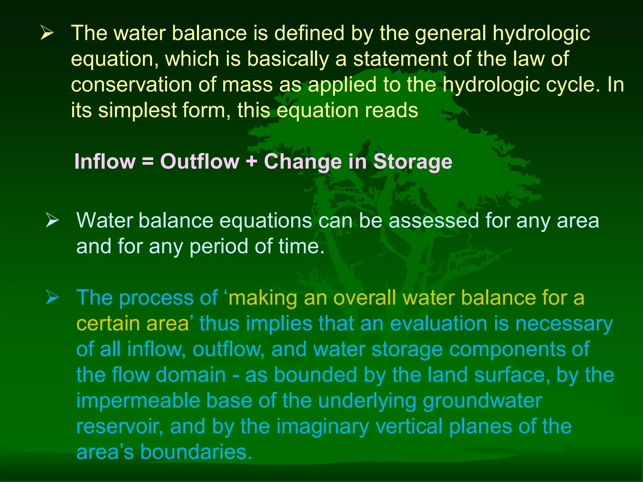 Water Balance Analysis | PDF