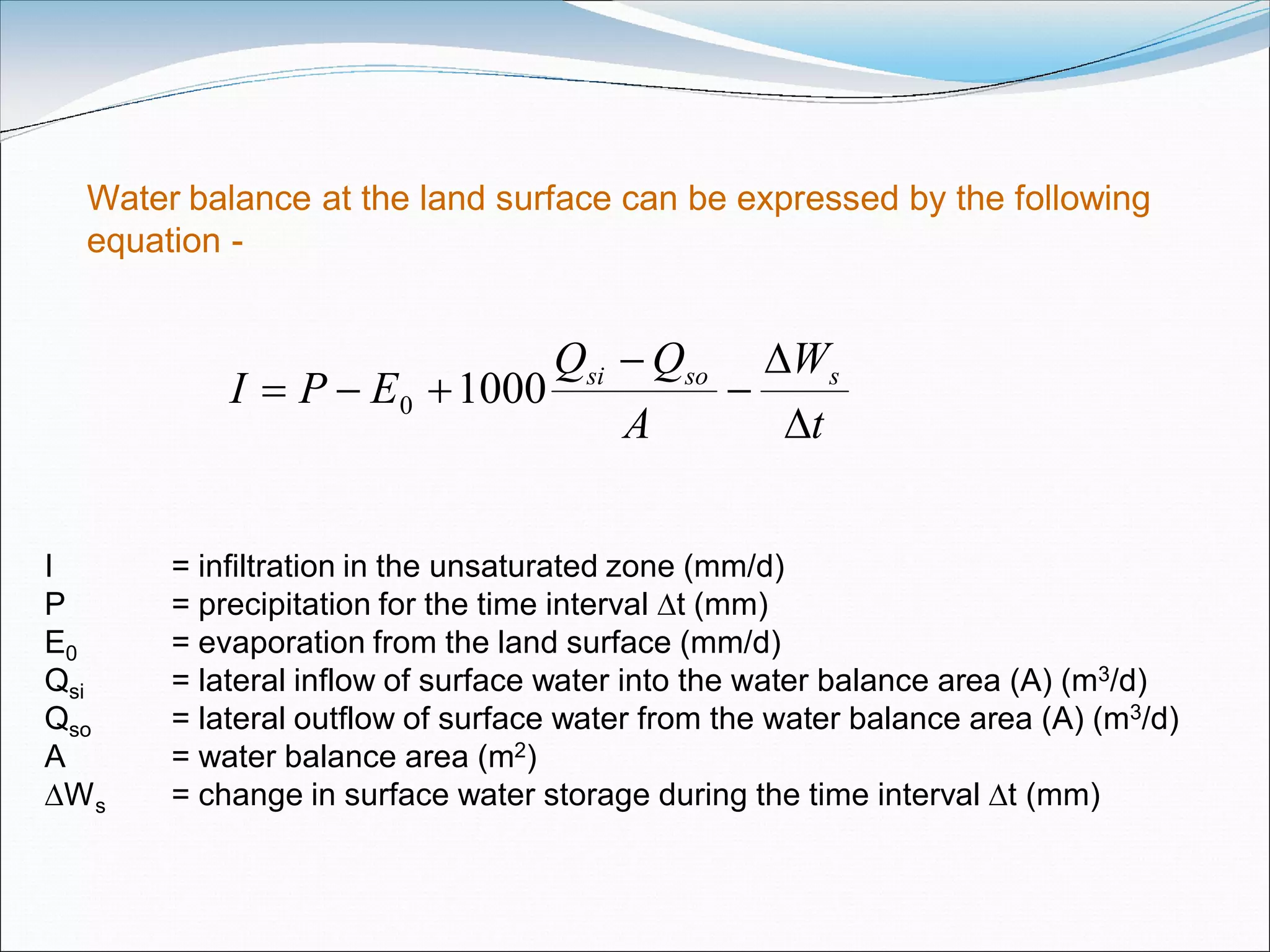 Water Balance Analysis | PDF