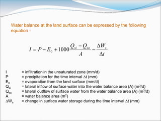 Water Balance Analysis | PPT