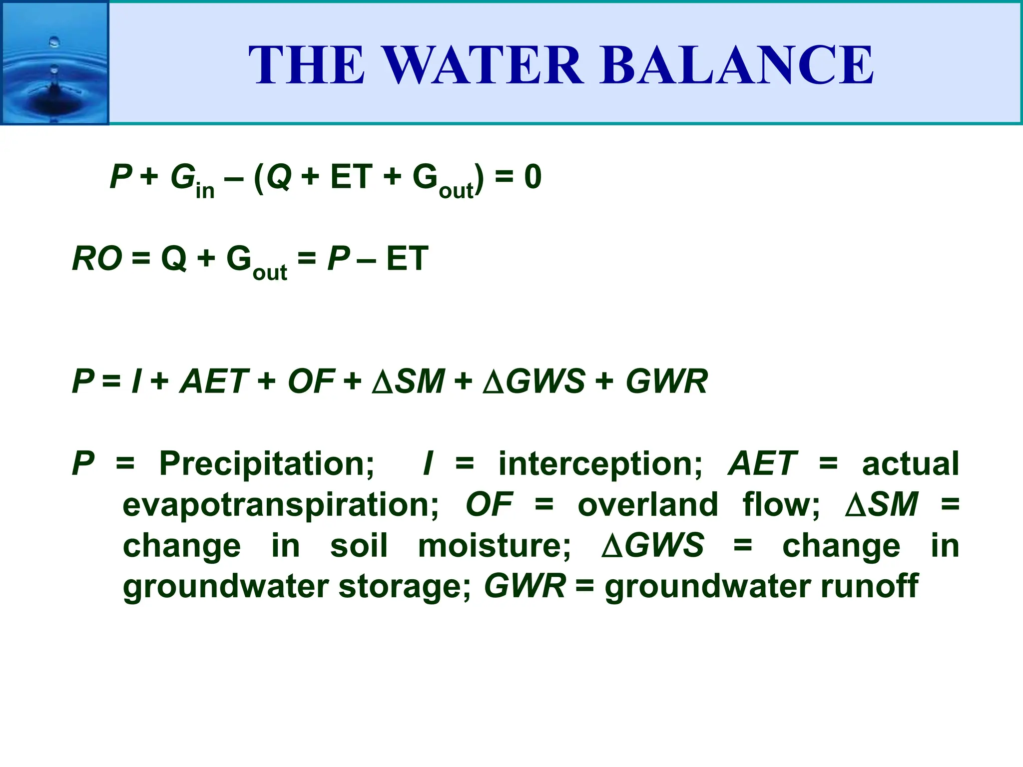 Water balance.ppt