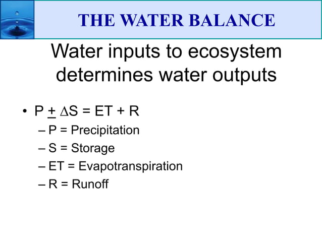 Water balance.ppt