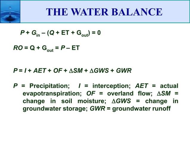 Water balance.ppt