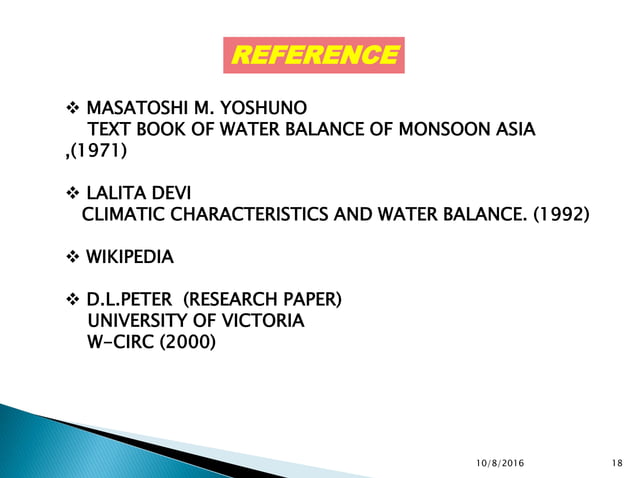 Water balance calculation | PDF | Chemistry | Science