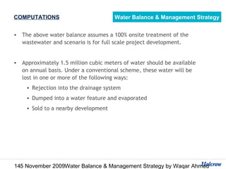 Water balance & management | PPT