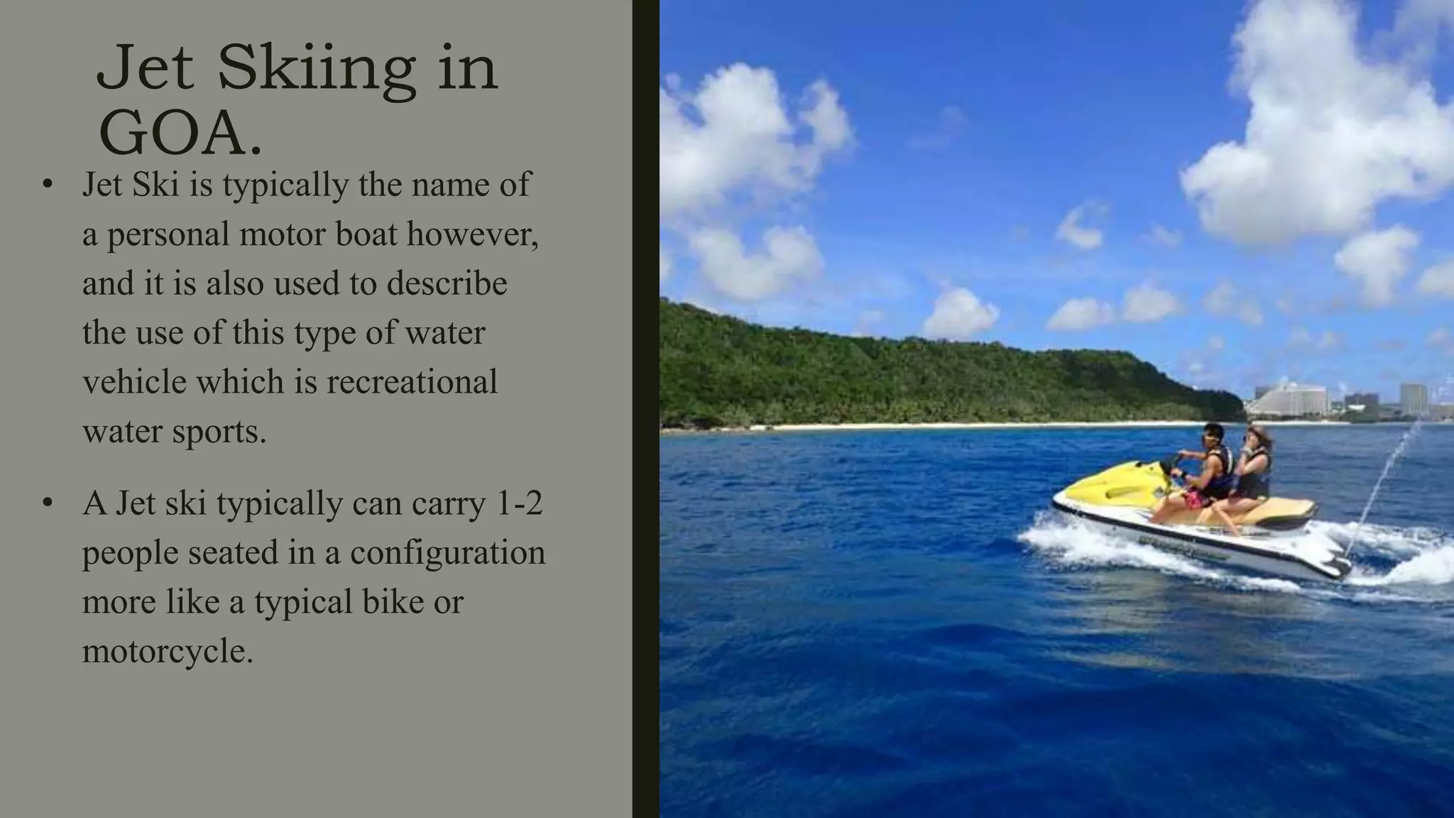 Water based adventure sports in India | PPTX