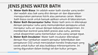 WATER BATh presentasi program studi teknik elektromedik | PPTX