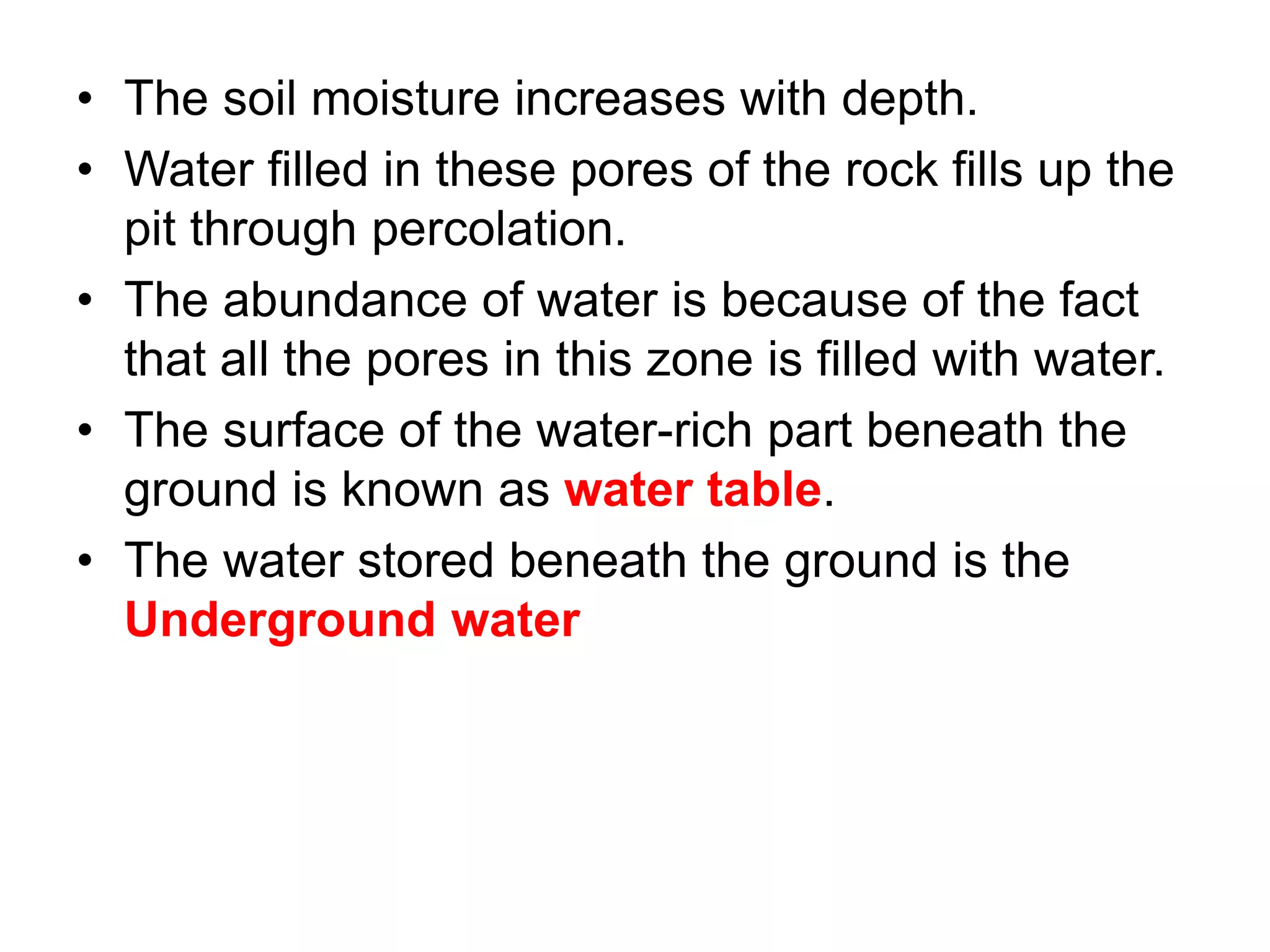 Water below the ground | PPTX