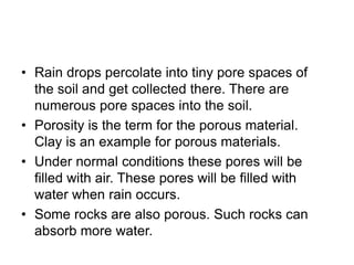 Water below the ground | PPTX
