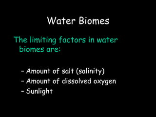 Aquatic Biomes Presentation for Environmental Science | PPT