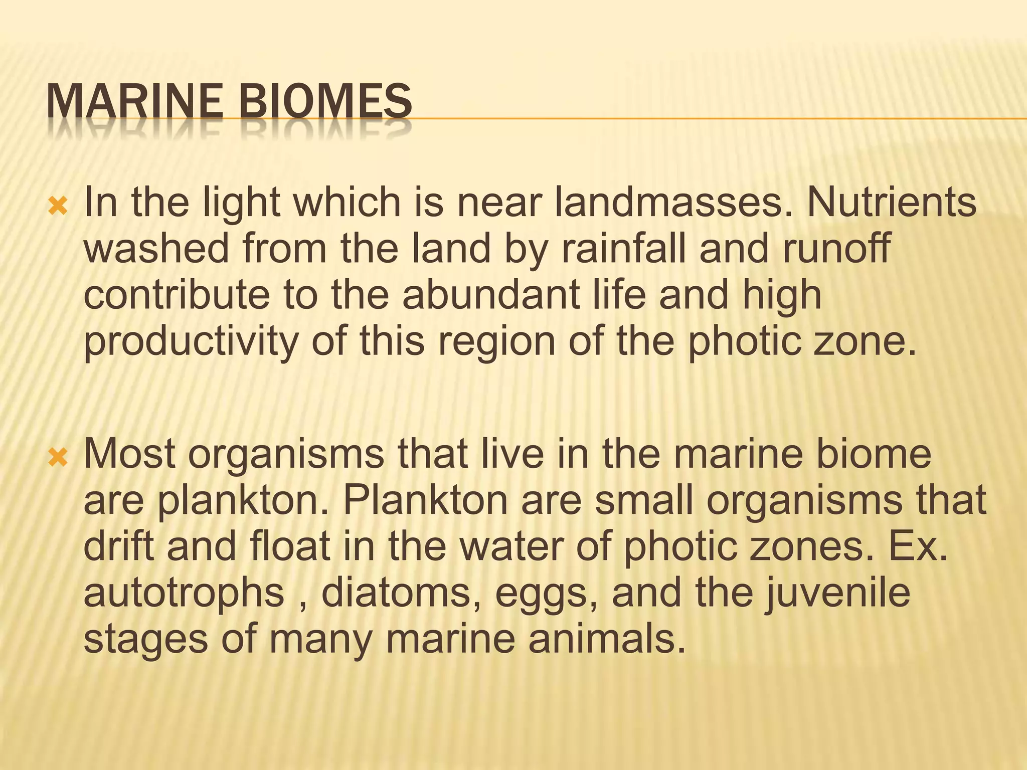Water biomes and succession | PPTX | Biological Sciences | Science