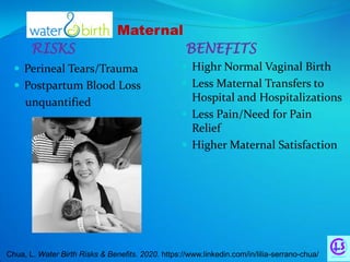 Water birth. Risk & Benefits | PDF