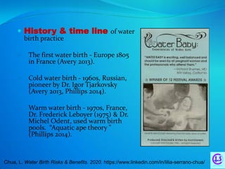 Water birth. Risk & Benefits | PDF