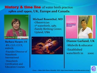 Water birth. Risk & Benefits | PDF