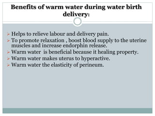 Water birth delivery PPT-1.pptx