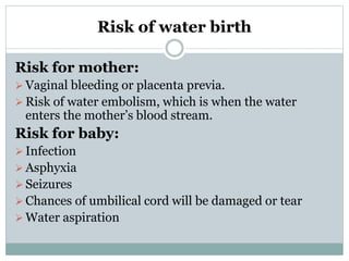 Water birth delivery PPT.pptx