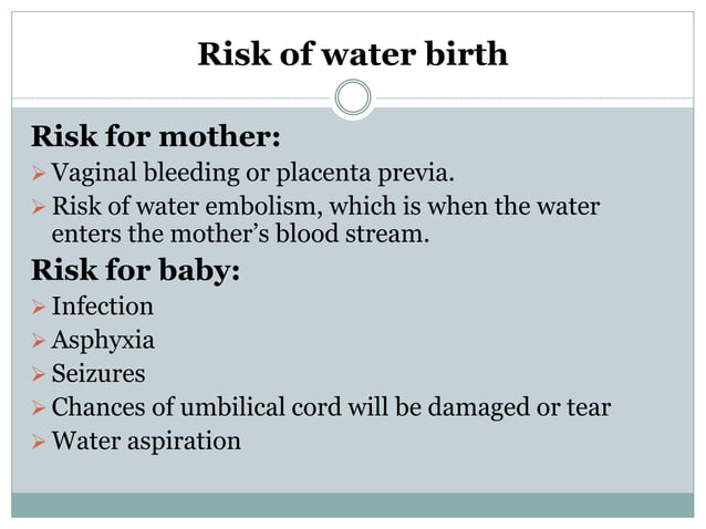 Water birth delivery PPT.pptx | Pregnancy | Reproductive Health