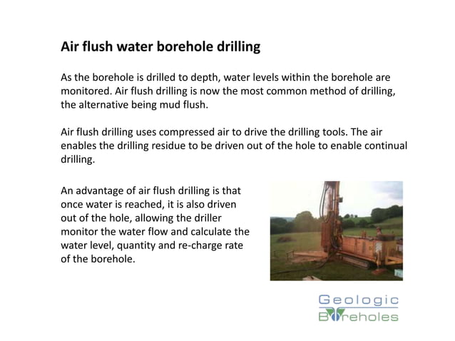 Water borehole drilling and installation | PPTX