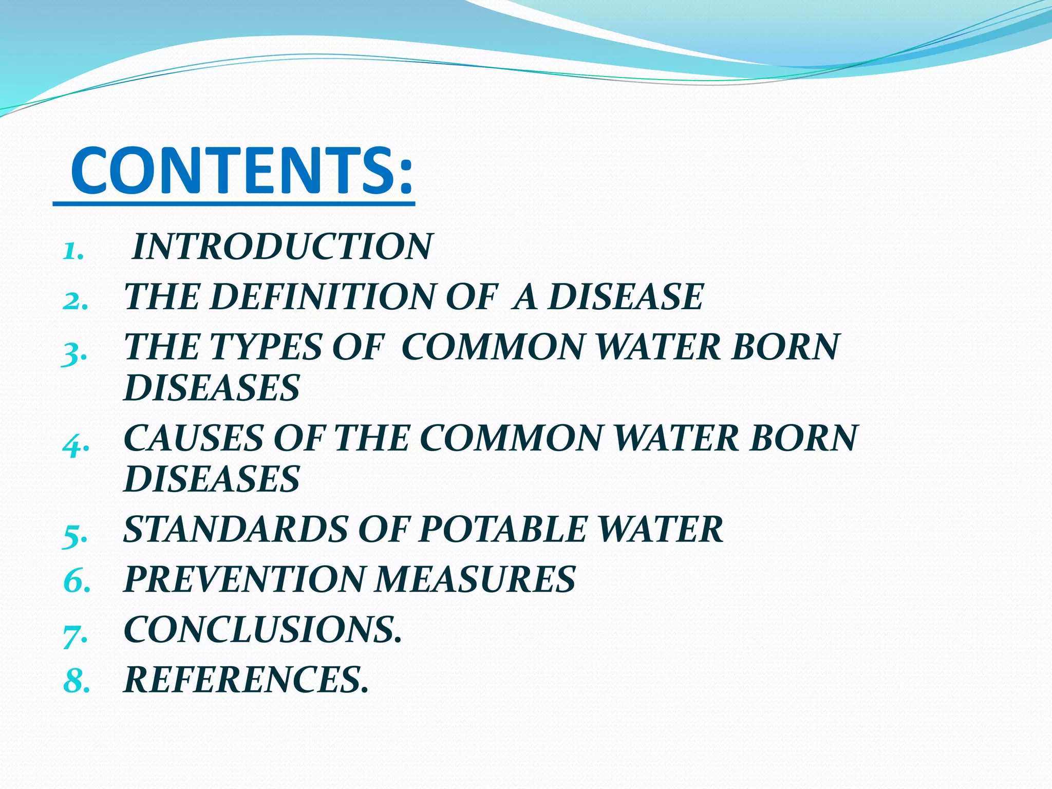 Water born diseases | PPTX