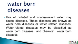 Water born diseases in english | PPTX