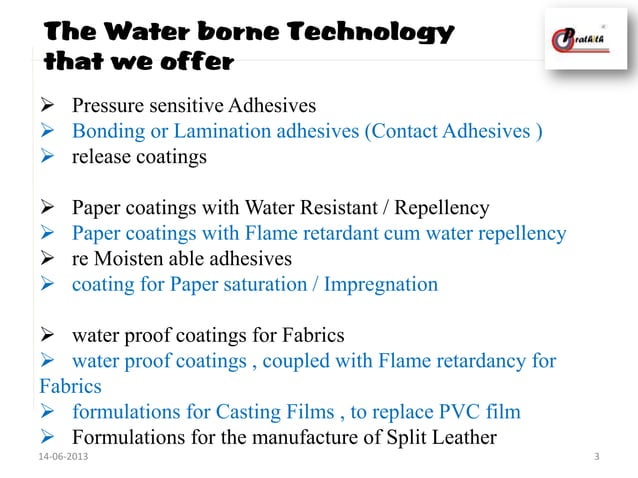 Water borne coatings | PPT