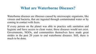 Water-Borne Diseases and its Prevention | PPTX