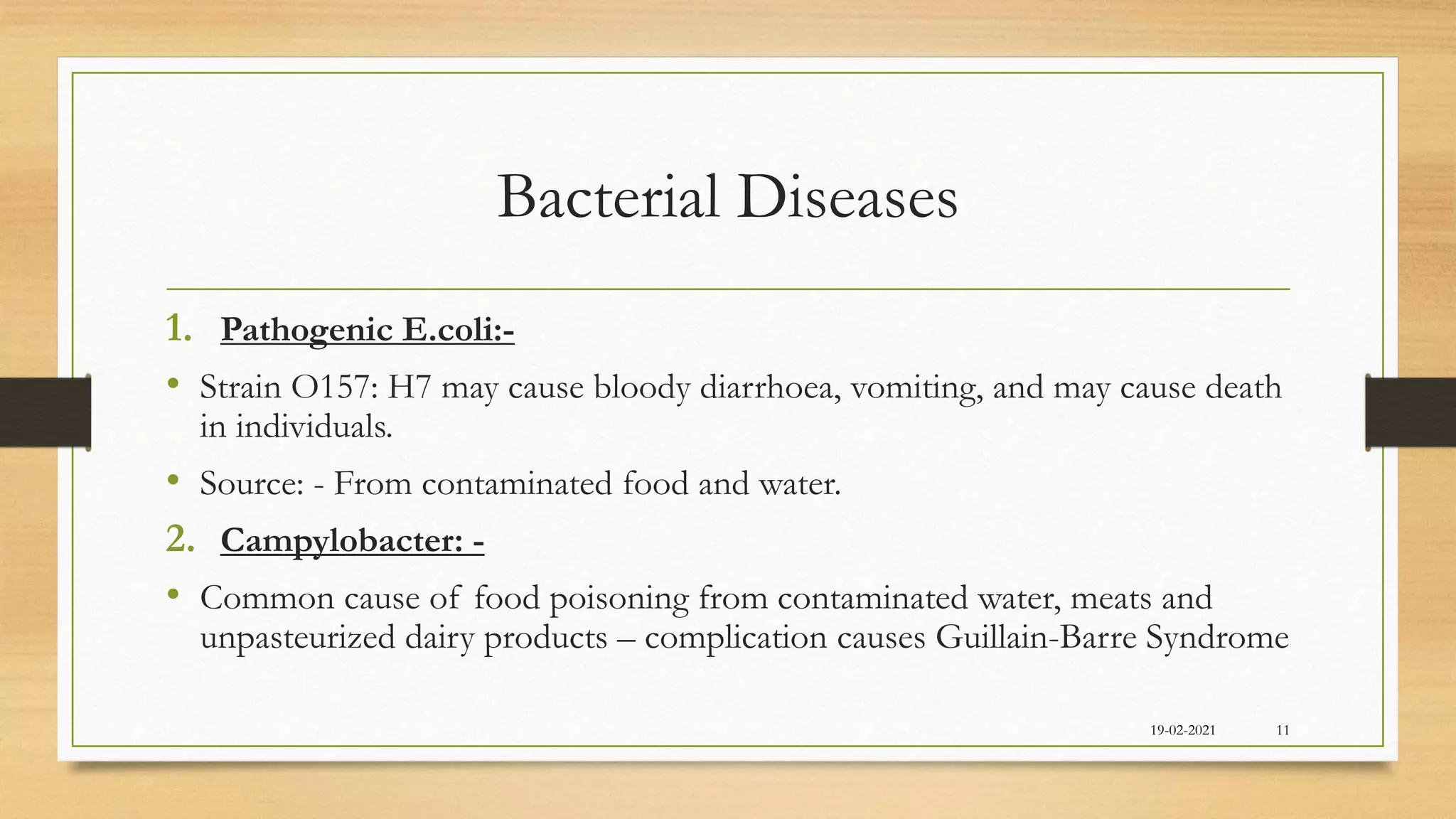 Water borne diseases (bacterial) | PPTX