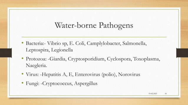 Water borne diseases (bacterial) | PPTX