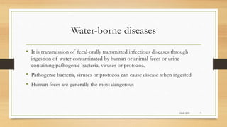 Water borne diseases (bacterial) | PPTX