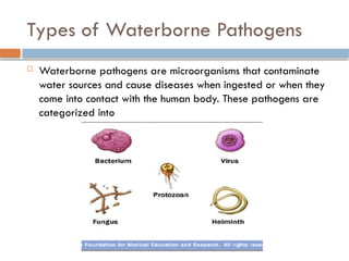 Water borne Pathogens in fresh water system | PPTX