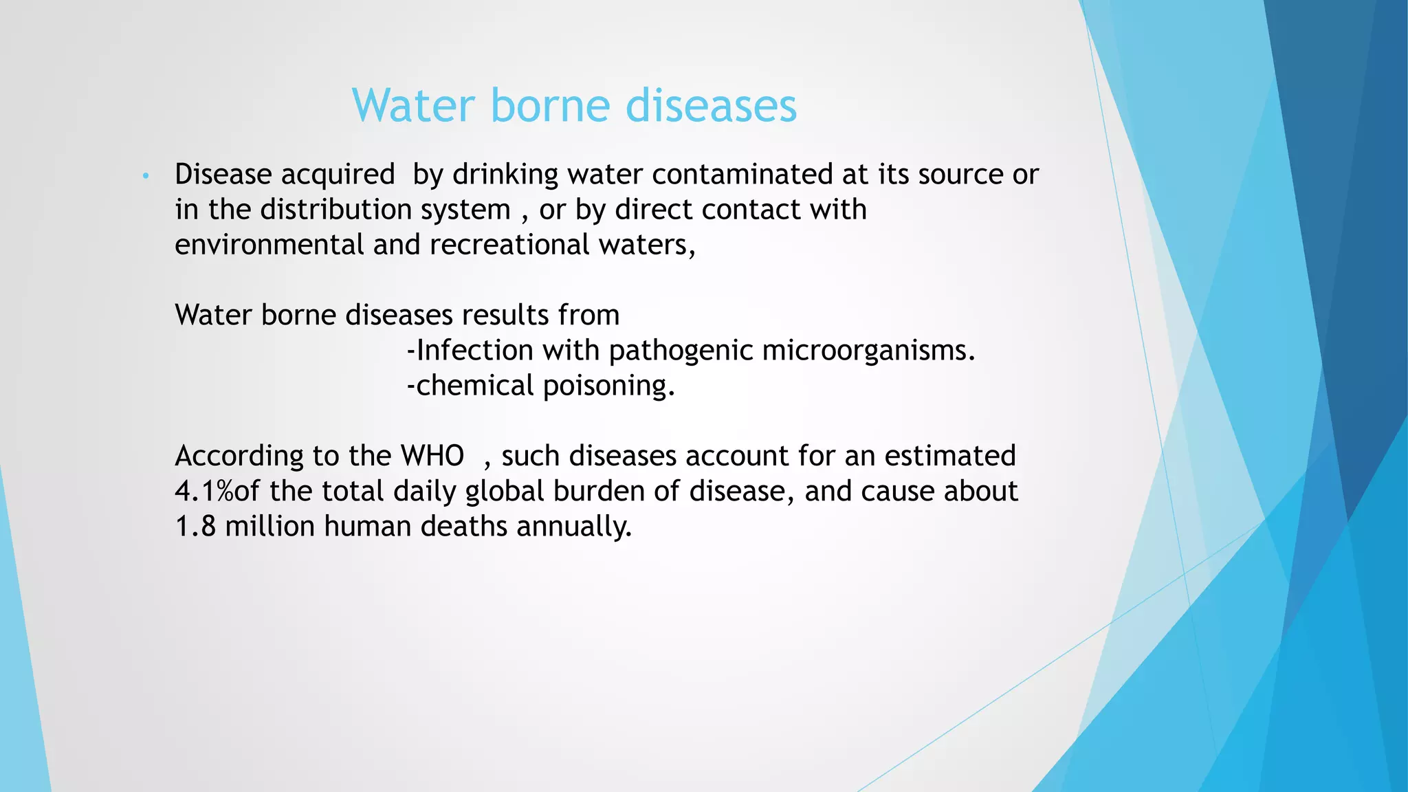 WATER BORNE DISEASES BY RAGHAV U V PPT.pptx | Infectious Diseases ...