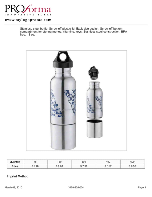 Water Bottles | PDF