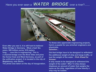 Water Bridge | PPT