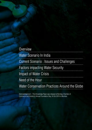 WATER : THE BIGGEST BUSINESS RISK FOR INDIA, INC. | PDF