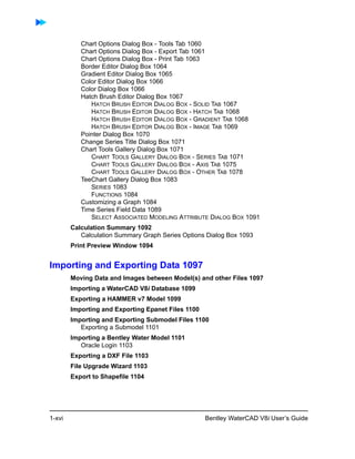 Water cad v8i user's guide | PDF