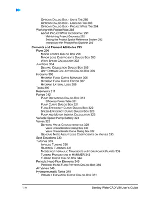 Water cad v8i user's guide | PDF