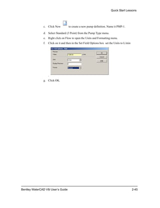 Water cad v8i user's guide | PDF