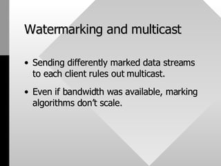 Watercast: watermarking multicast media | PPT