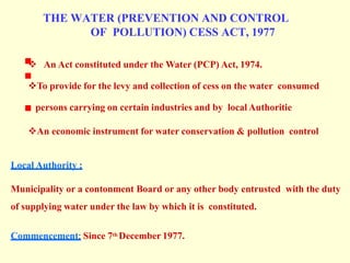 water cess act.pptx